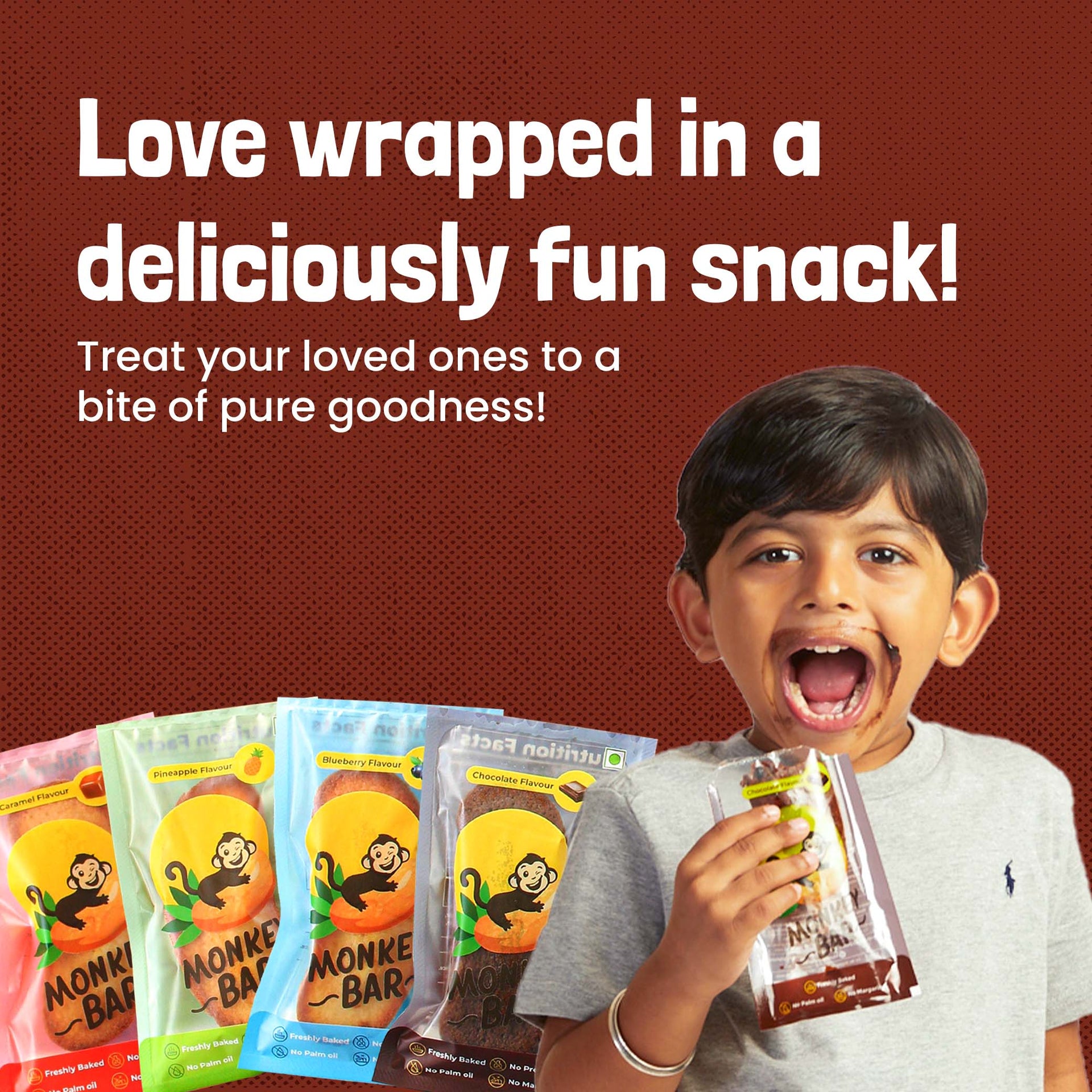 Monkey Bar with Chocolate filling (eggless) – Monkey Bar Cakes